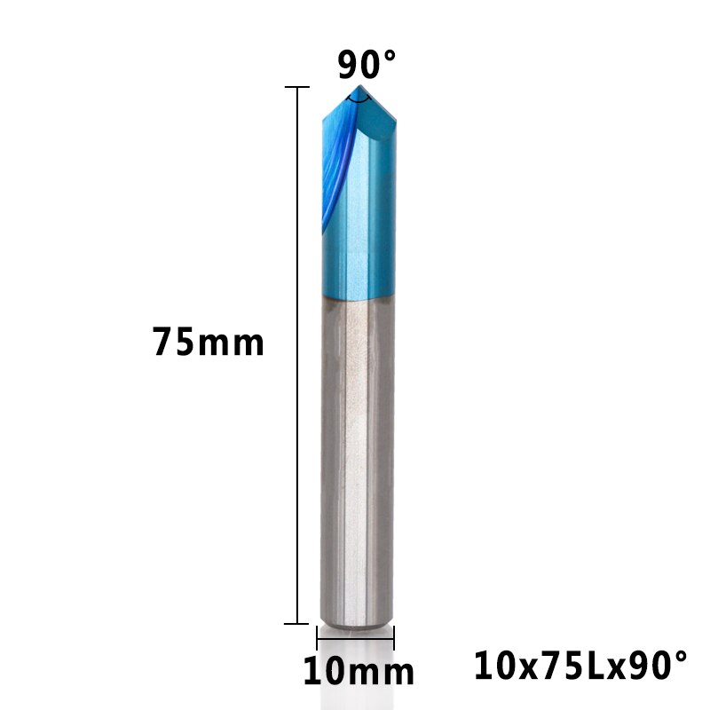 1pc 2 Flutes 90 Degrees Chamfer Mill Tungsten Carb... – Grandado