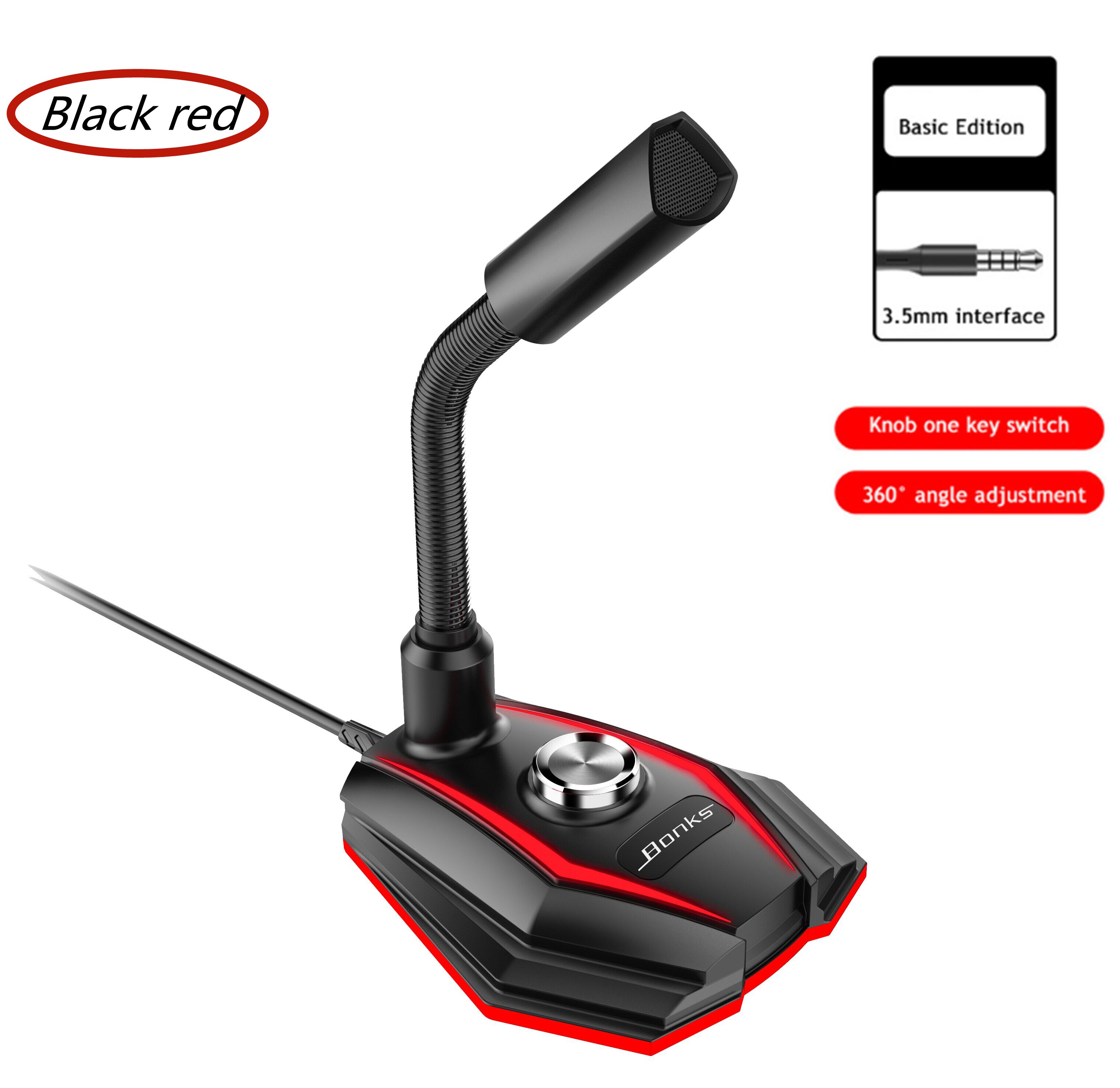 RGB Computer Microphone Free Drive Noise Reduction... – Grandado