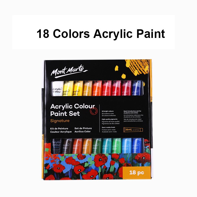12/18/24/36 Colors 36ml Acrylic Paint Set Metallic... – Grandado