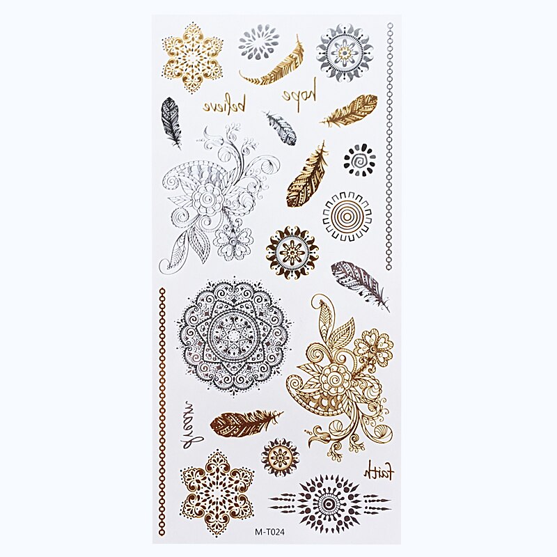 1Pcs Body Art Flash Feather Tattoos Disposable Diy... – Grandado