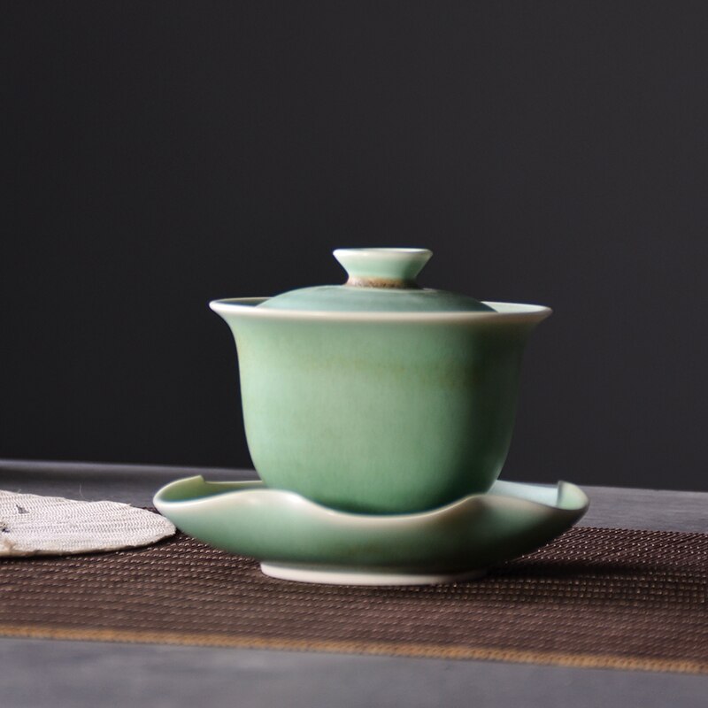Vajilla de cerámica verde TANGPIN gaiwan teacup po... – Grandado