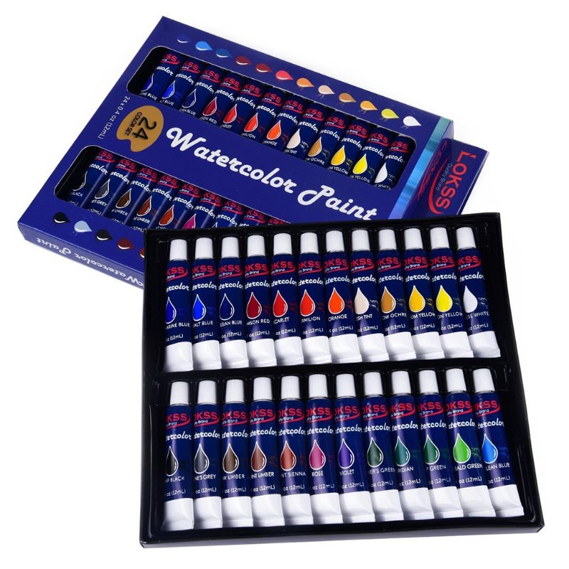24 Color Set of Art Oil Paint in Large 12mL Tubes ... – Grandado