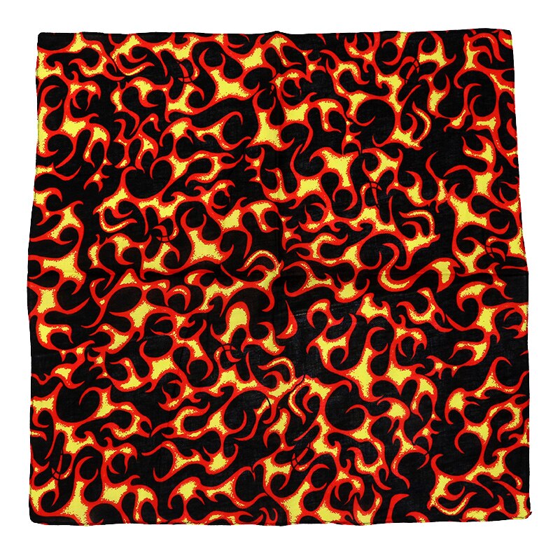 Flame Cotton Square Scarf For Men Trend Hiphop Str... – Vicedeal