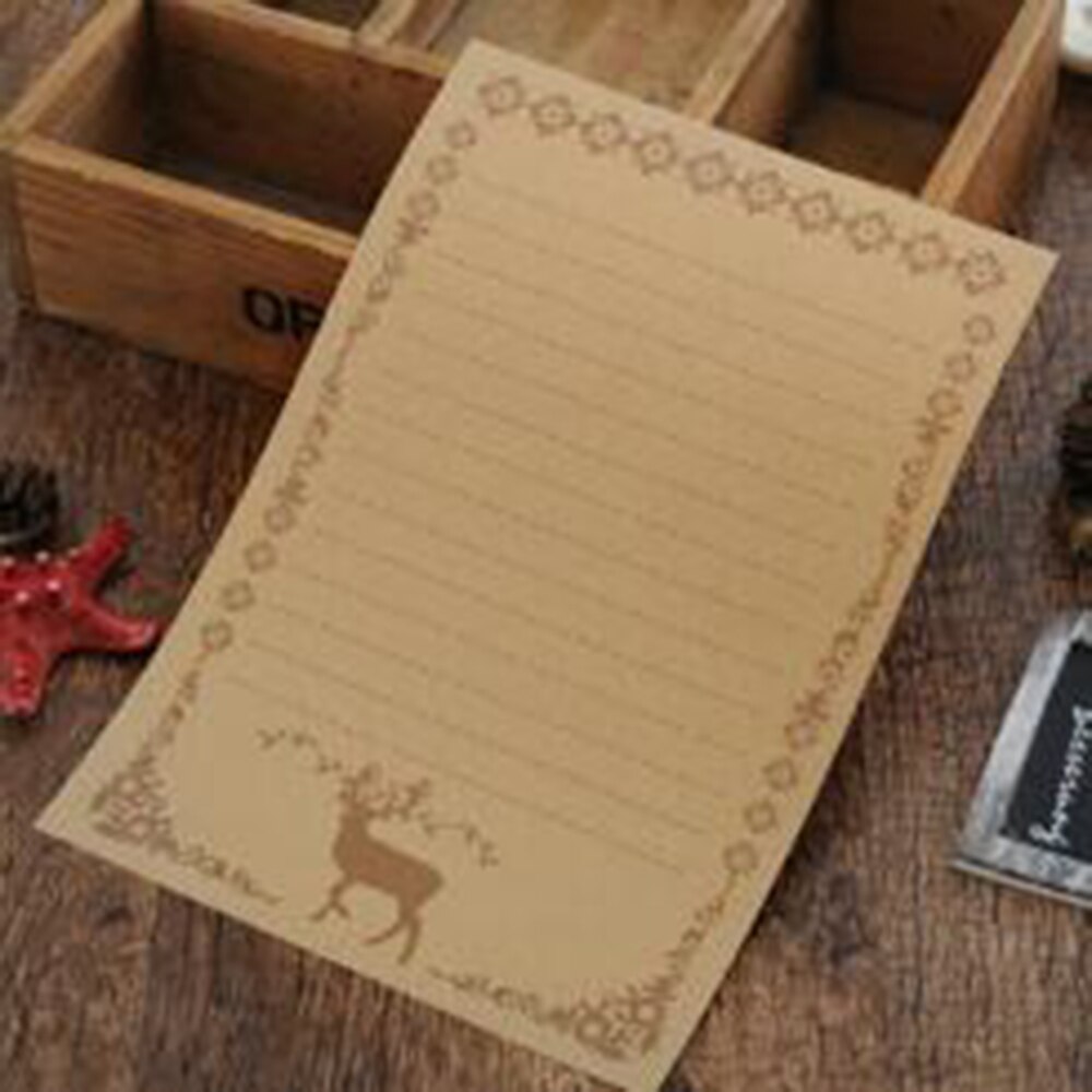 8 Sheets Writing Stationary Kraft Paper Vintage Re... – Grandado