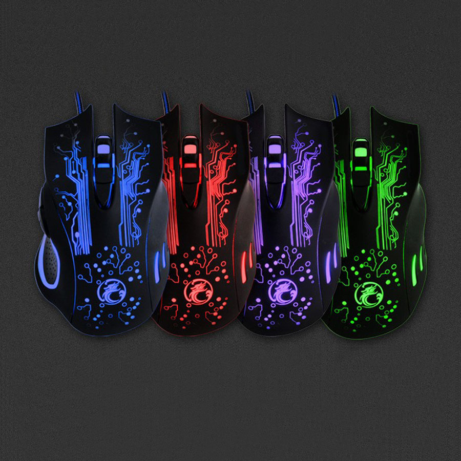 IMice X9 Gaming Muis 5000DPI LED Optical USB Wired... – Vicedeal