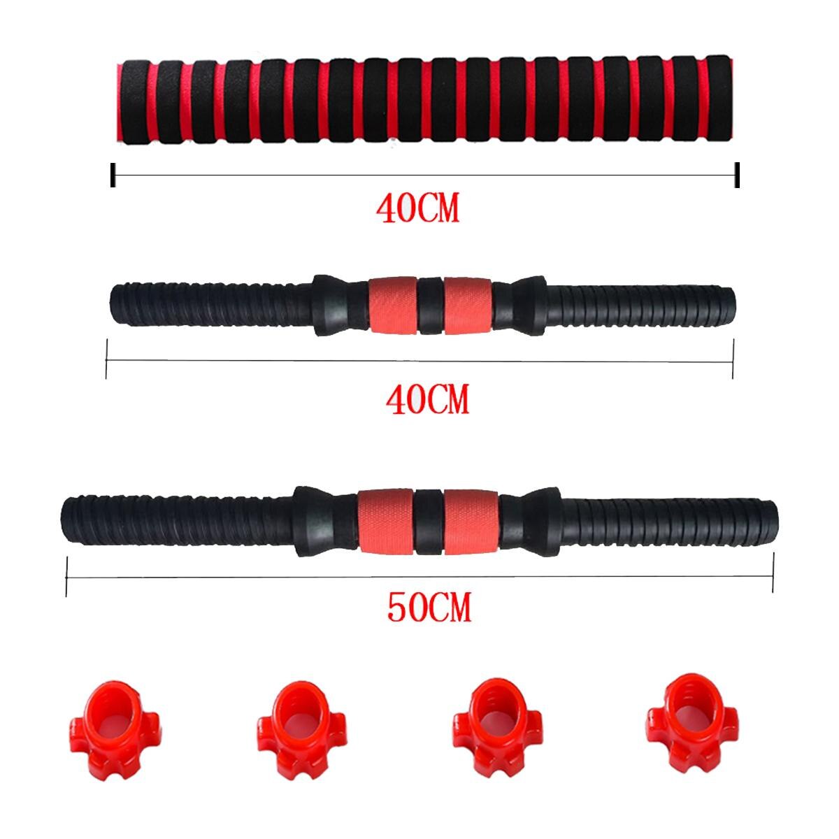 2 Pcs 40/50 Cm Chrome Halter Stang Massief Staal G... – Grandado