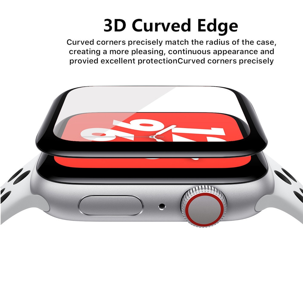 3D Gebogen Gehard Glas Voor Voor Apple Horloge Ser... – Vicedeal