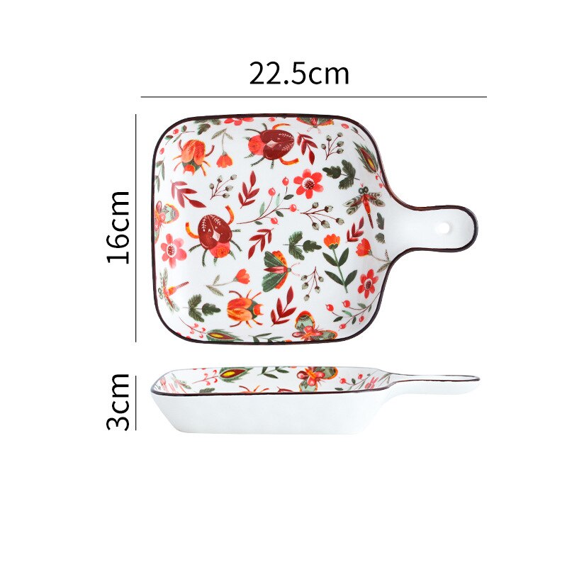 Ins Cute Cartoon Dinner Plate Western Food Chicken... – Grandado