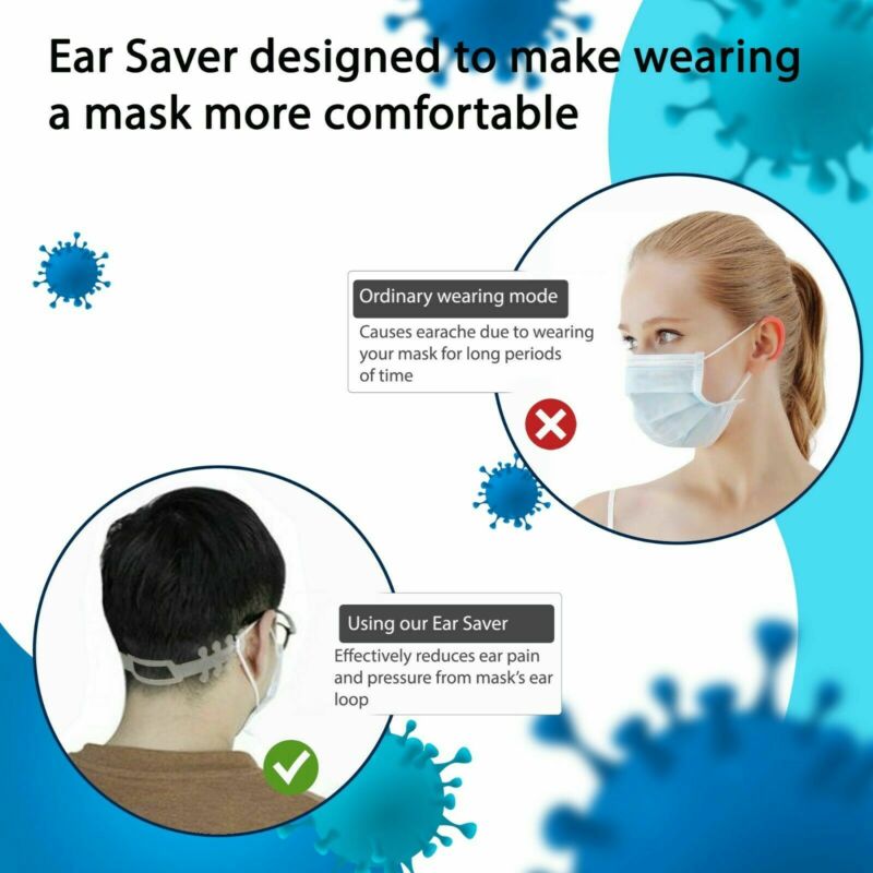 50 pcs Acrylic Ear Saver Ear Strap Face Maskk Adju... – Vicedeal