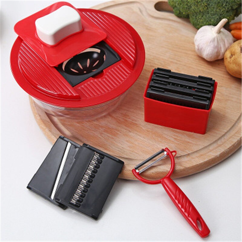 Round Stainless Steel Multi-Function Vegetable Cut... – Grandado