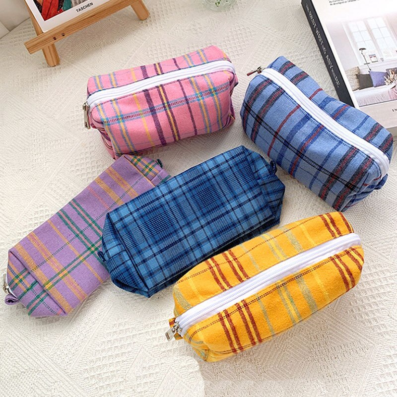 Canvas Grote Capaciteit Etui Kawaii Leuke Kleur Ra... – Grandado