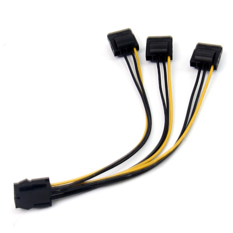 6 Pin IDE Molex 1 to 3 Port 4Pin Power Splitter Ex... – Grandado