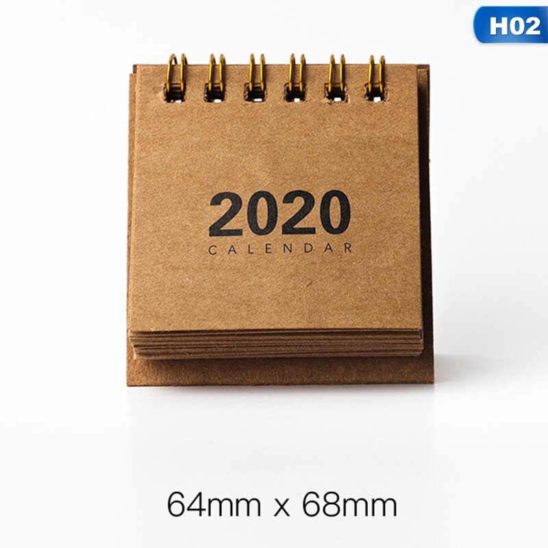 Retro Kraftpapier Spoel Kalender Diy Mini Bureau K... – Grandado