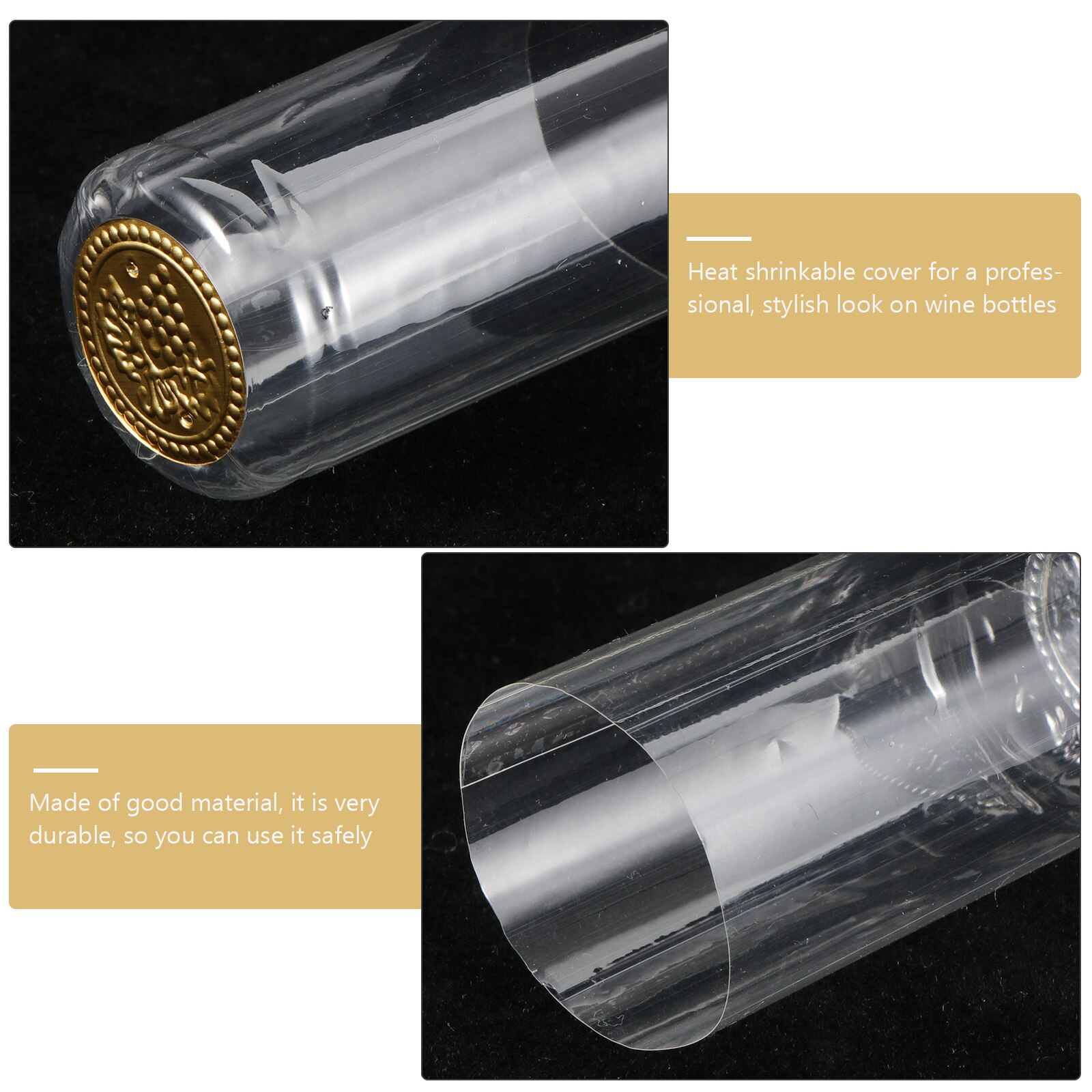 100PCS Bottle Caps PVC Bottle Capsules Caps Shrink... – Vicedeal