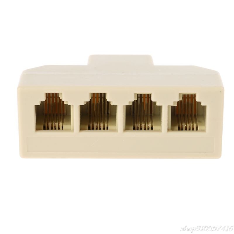 1PC RJ11 Splitter 4 Way Adapter 1 M to 4 F RJ-11 6... – Grandado