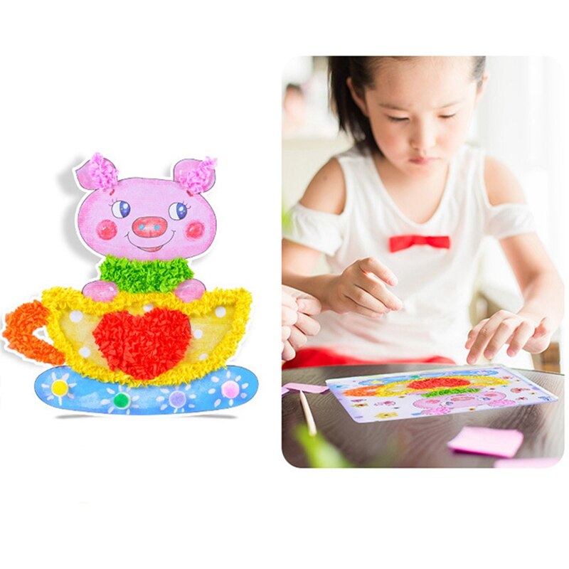 Children Sticky Paper Painting 3D DIY Handmade Art... – Grandado