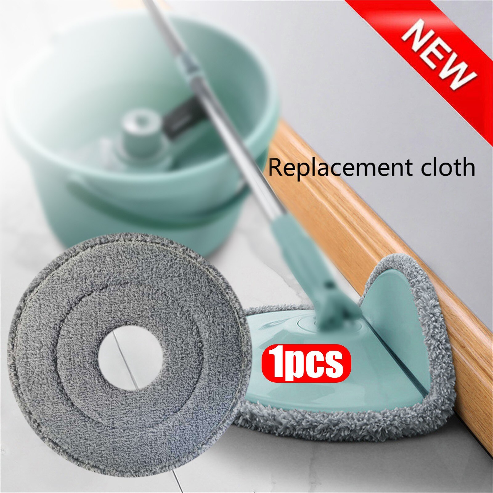 Microfiber Katoen Spin Mop Heads Vervanging-1 Pack... – Grandado