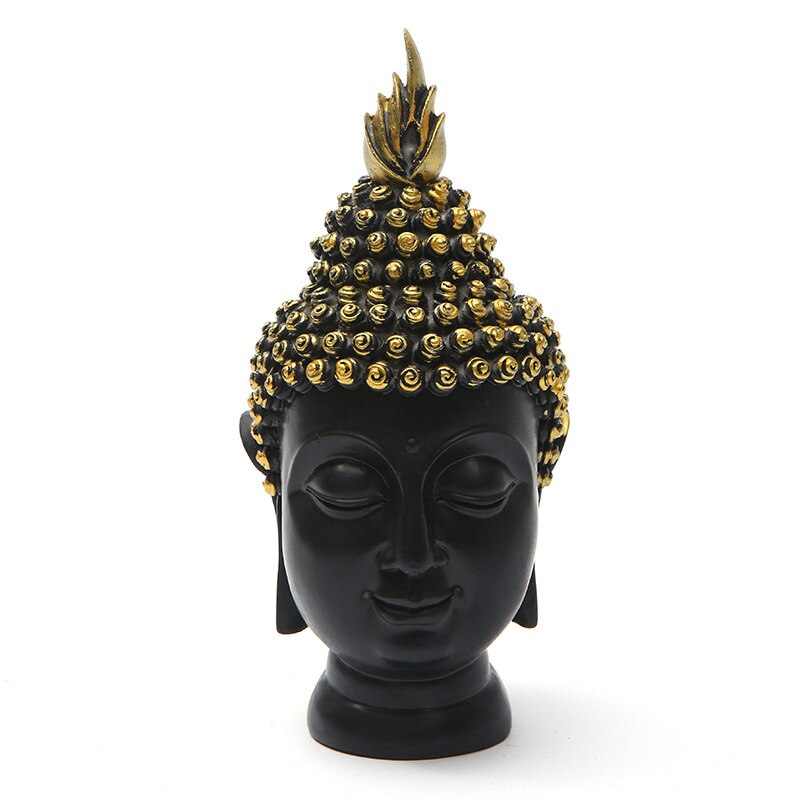 Resin Buddha Head Crafts Buddhist Figure Head Stat... – Grandado