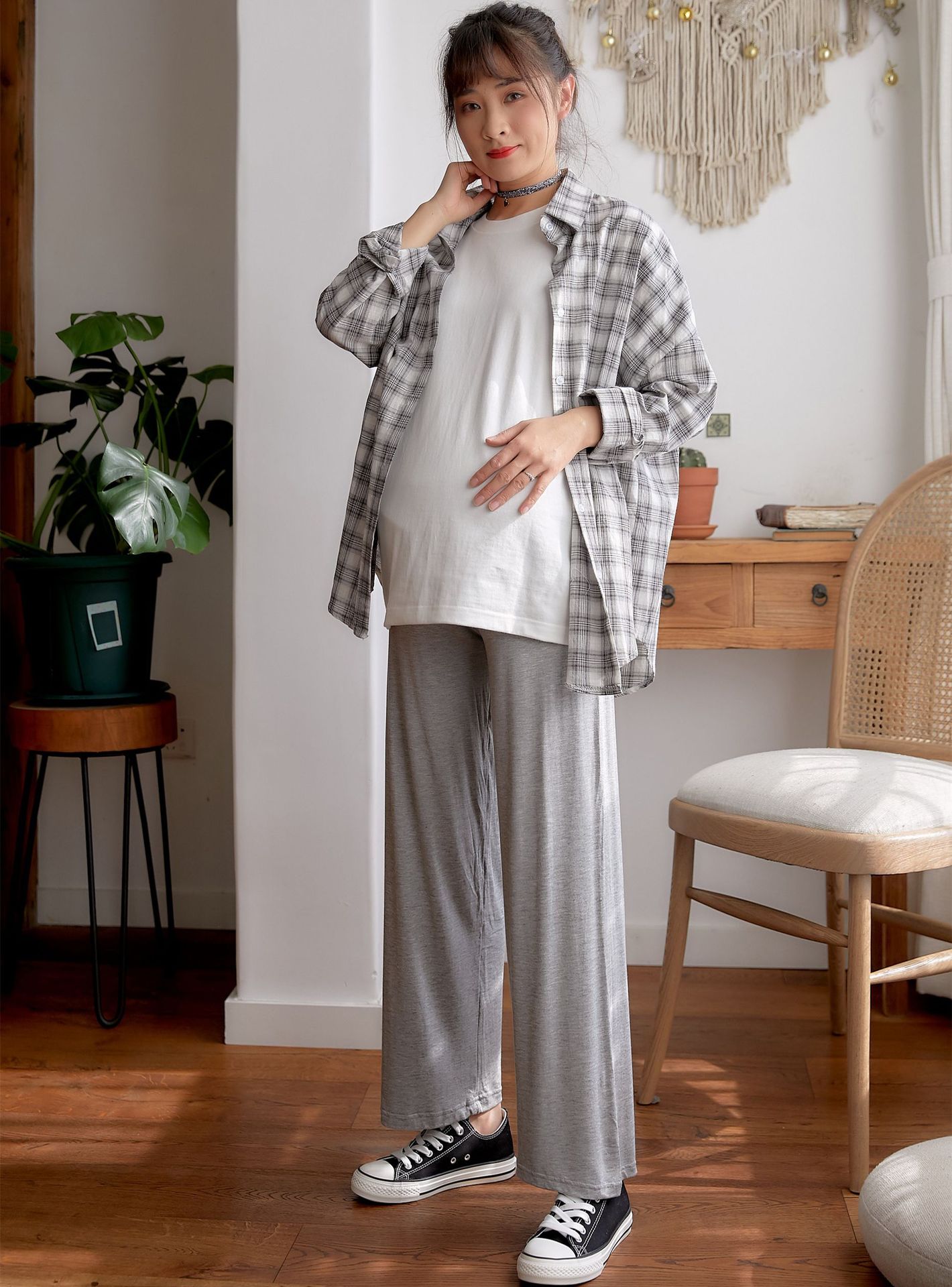 Pregnant Clothing Spring and Autumn Outer Wear Wid... – Grandado