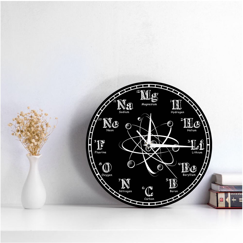 Chemical Symbols Acrylic Printing Wall Clock Perio... – Grandado