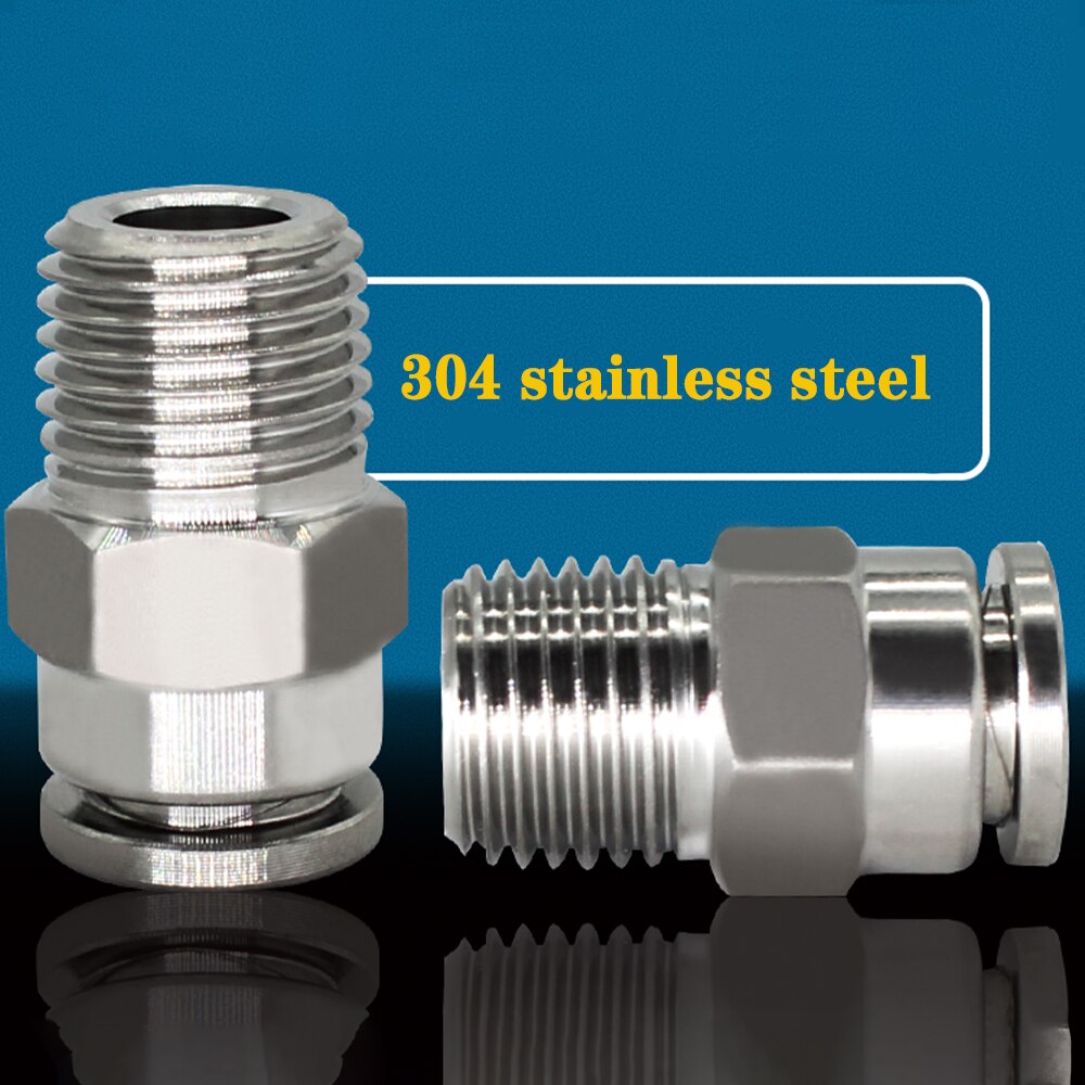 PC 1/8" 1/4" 3/8" 1/2" BSP external thread 304 sta... – Grandado