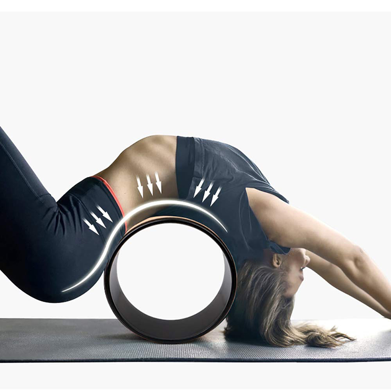 TPE Cork Yoga Wheel With Lotus Pattern Diameter 33... – Vicedeal
