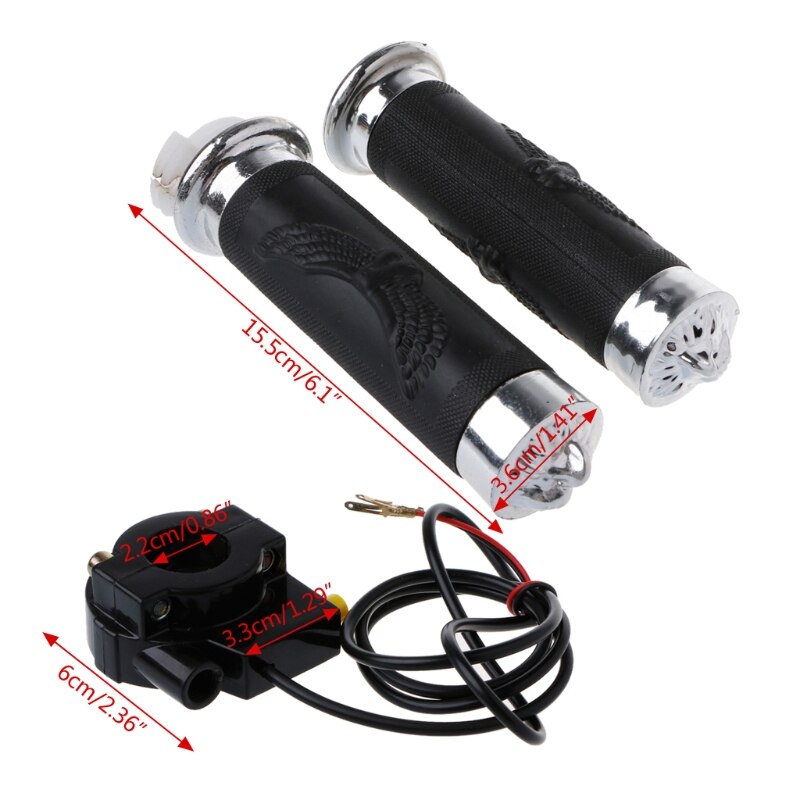 2 STKS 7/8 "22mm Links & Rechts Throttle Grip Onts... – Grandado