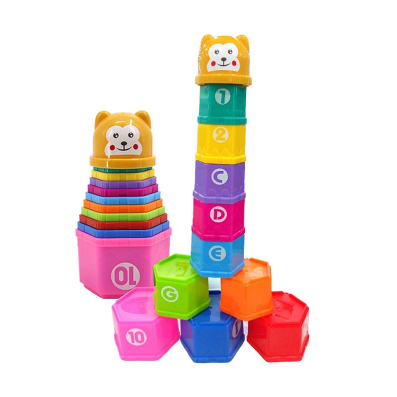 1 Set Stacking Cups Developmental Plastic Funny Ga... – Grandado
