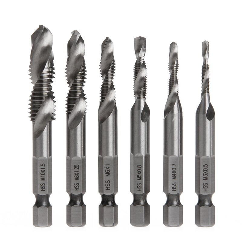 6 Teile/satz High Speed Stahl HSS 4241 Bohrer Hex ... – Vicedeal