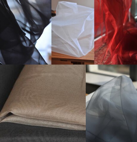 114 cm * 50 cm 100% Zijde organza zijde mode stof-... – Grandado