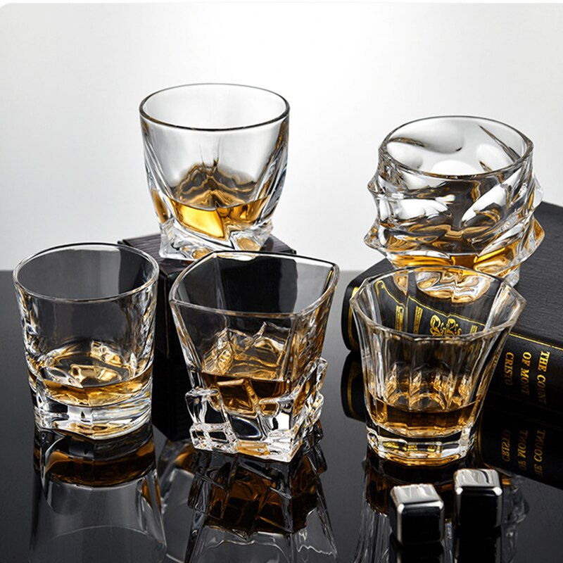 Bar Drinkware Thick Bottom Crystal Glass Whiskey G Grandado