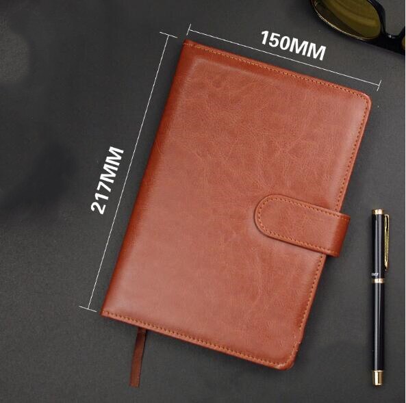 100 sheets A5 PU Leather Business Notebook Journal... – Grandado