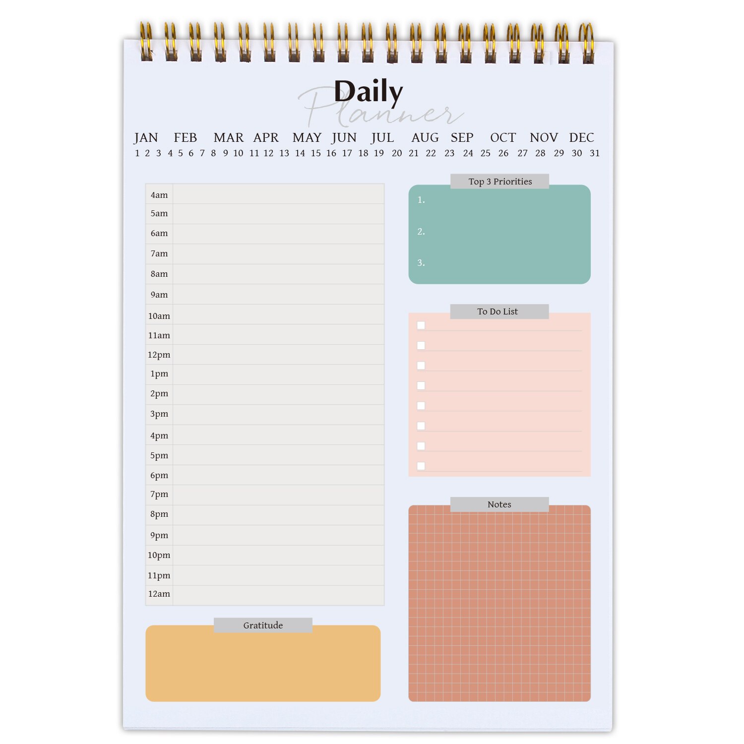 Daily To Do Planner Undated Task Checklist Organiz... – Grandado