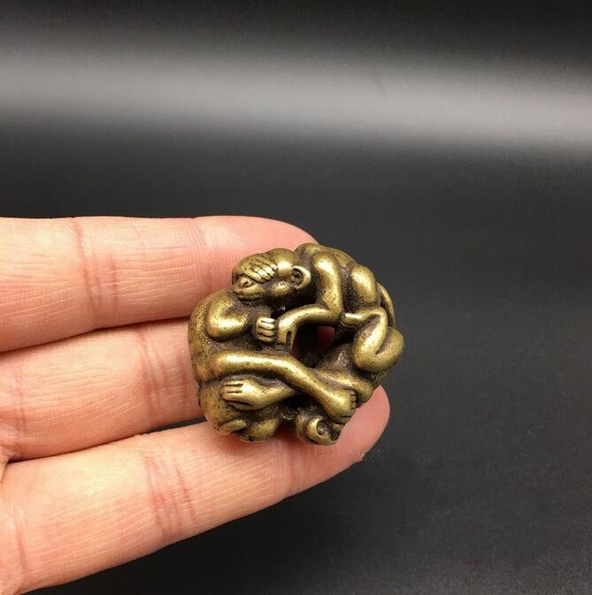Copper Statue Collectable Chinese Brass Carved Ani... – Vicedeal