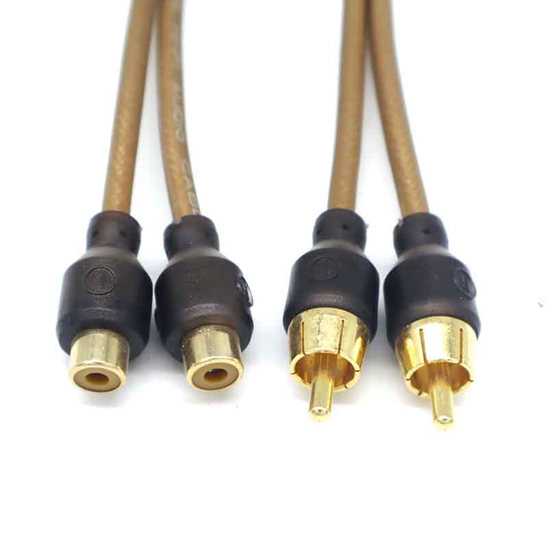Zuiver Koper RCA Phono Y Splitter Lead Adapter Kab... – Grandado