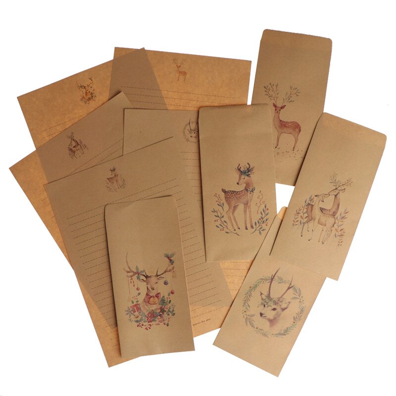 20pcs Forest Elk letter paper envelope set retro k... – Vicedeal