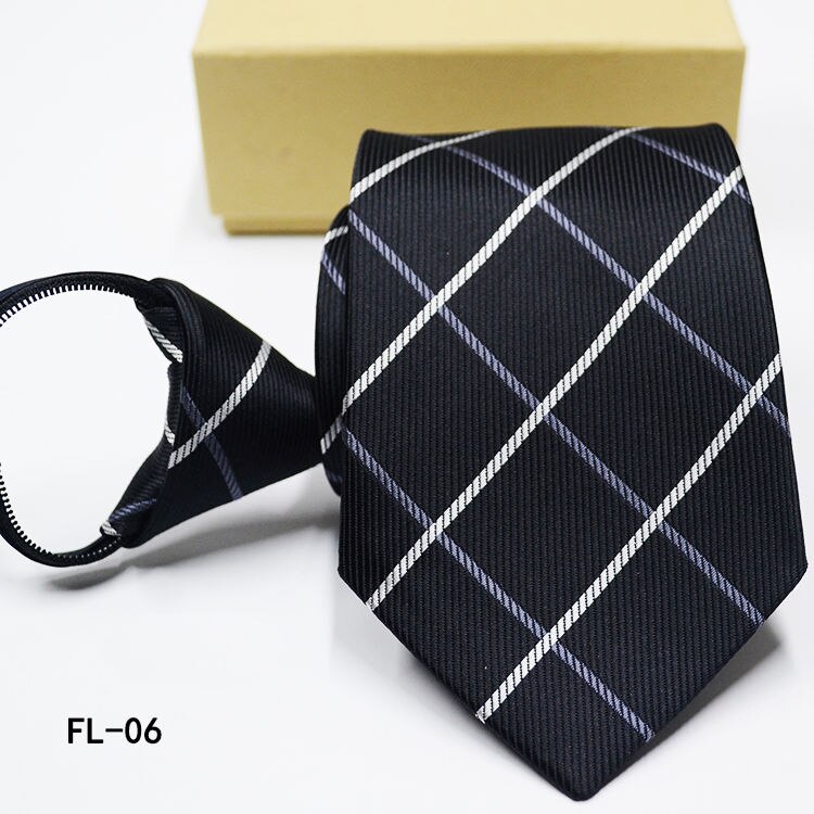 Men's tie business dress zipper groom marriage laz... – Vicedeal