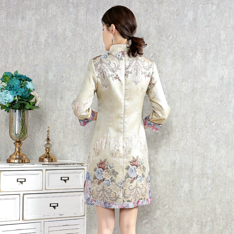 modern party winter Cheongsam qipao dress – Grandado