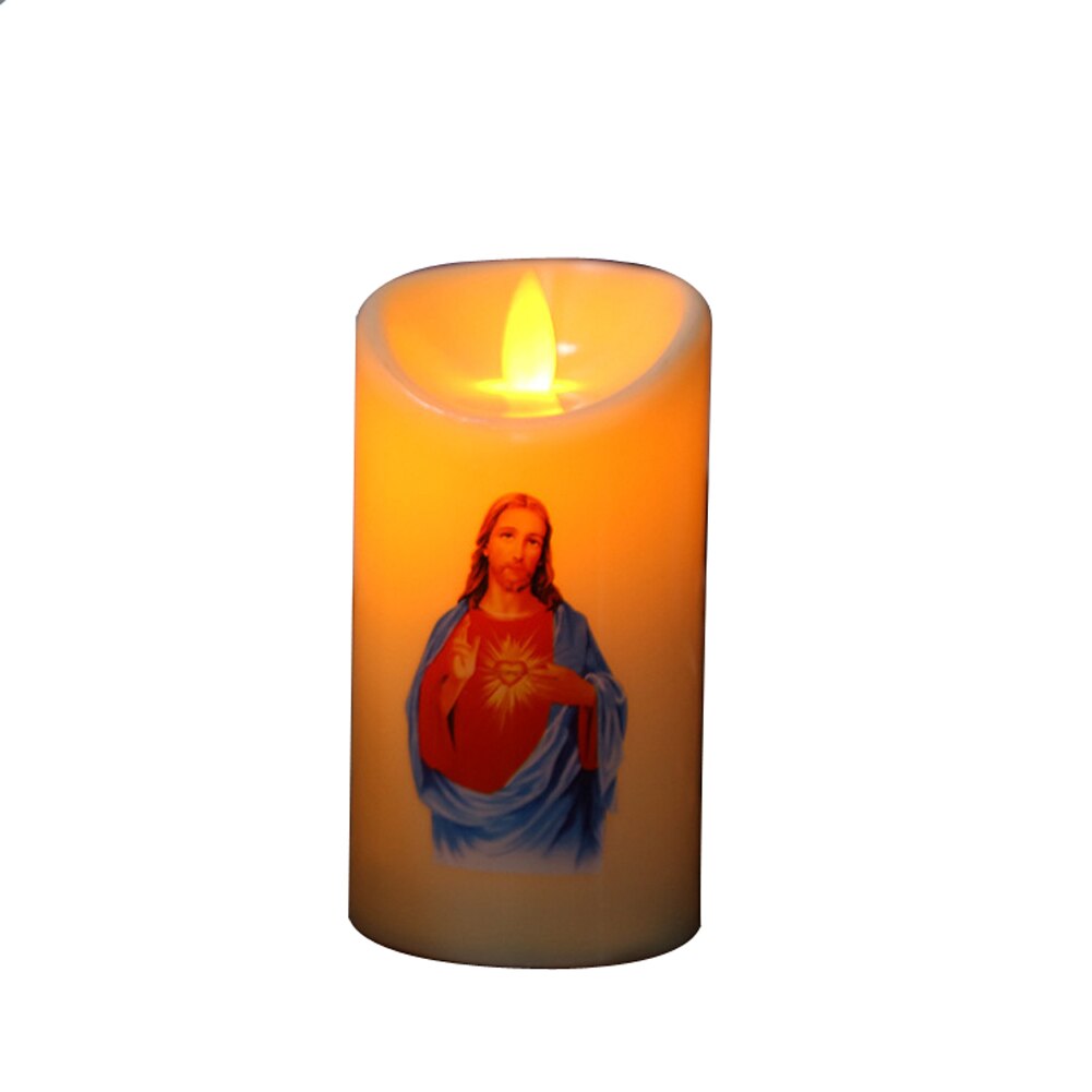 LED Candles Light, Jesus Christ Candles Lamp LED T... – Grandado