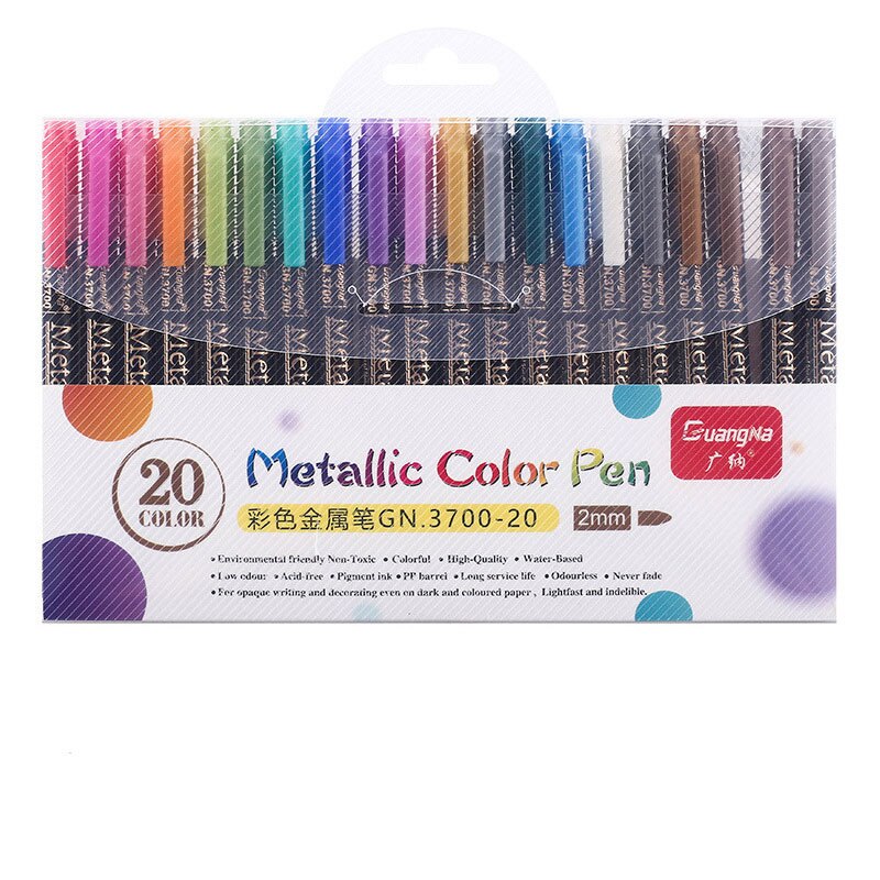 12/20 color metal marker pen color pen art permane... – Grandado