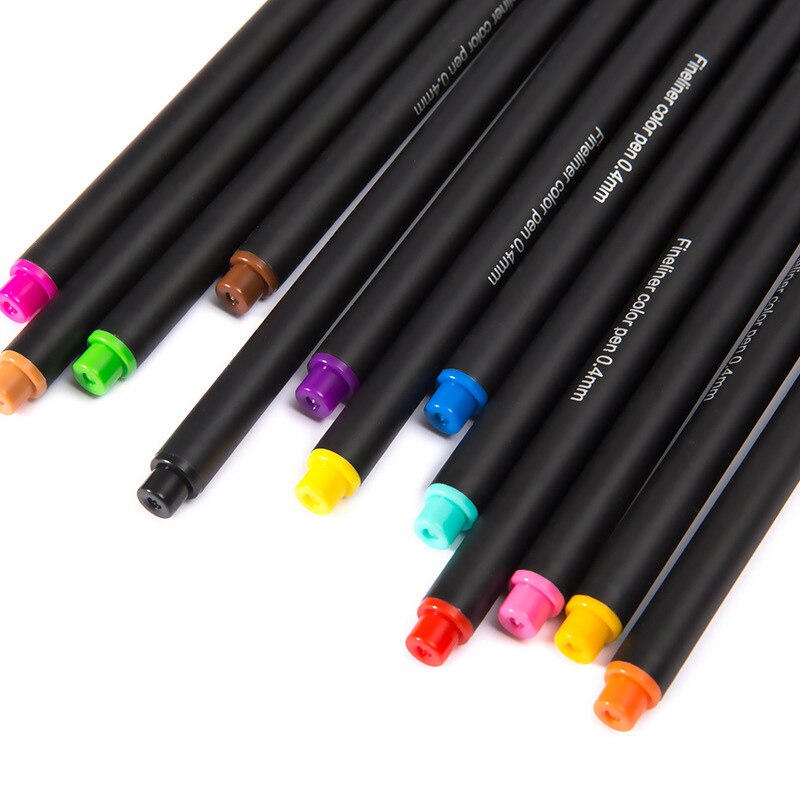 0.4Mm Micron Liner Marker Pennen 12 Kleuren Fineli... – Grandado