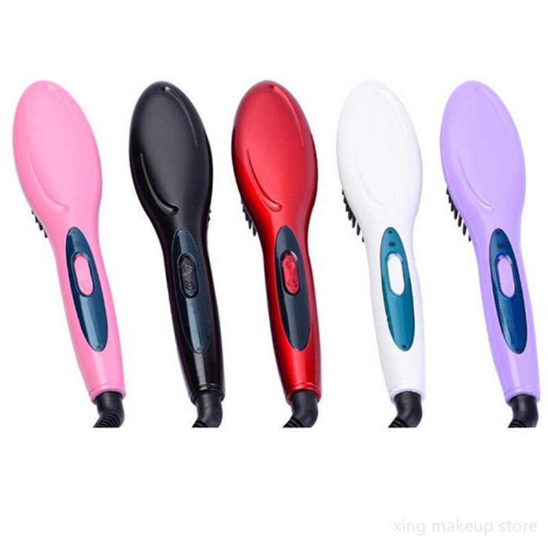 Electric Ceramic Hair Straightener Comb Girls Ladi... – Grandado