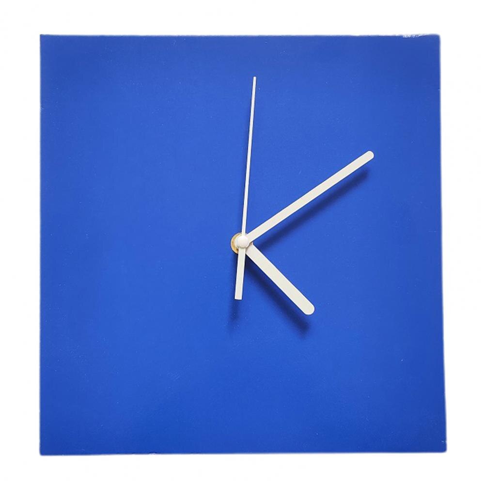 Retro Blue Wall Clock Vintage Basswood Mute Clocks... – Grandado