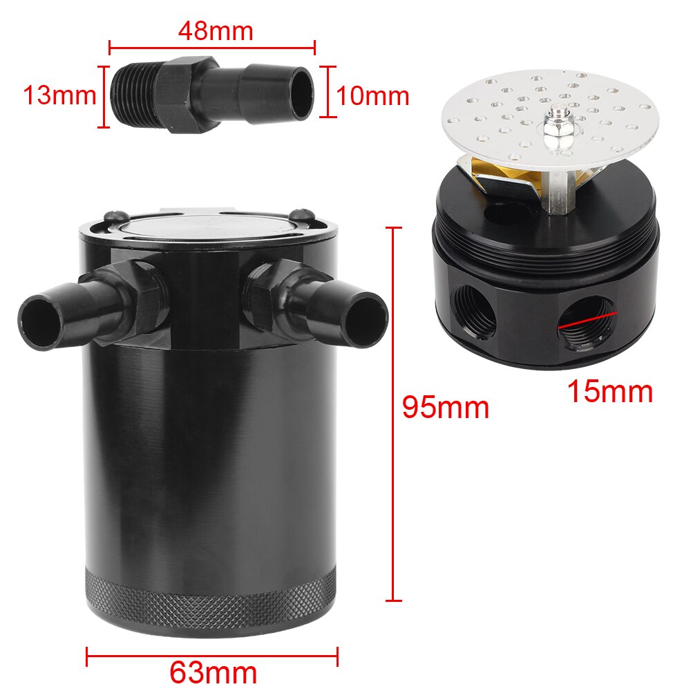 Universal Baffled Oil Tank Oil Catch Can Aluminum ... – Grandado