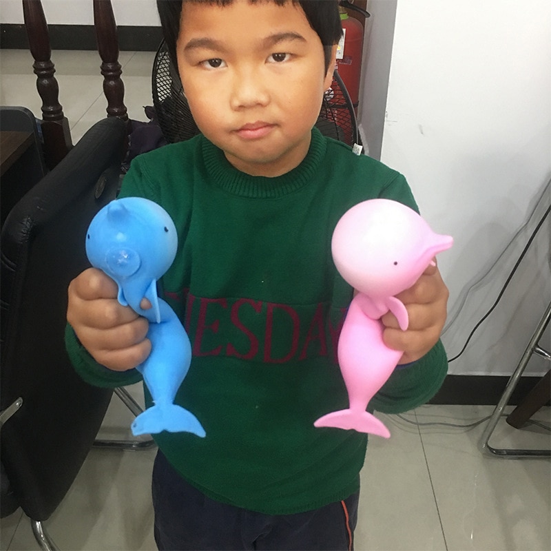 Squishy Dolphin Vent Toy Smash Squeeze Kawaii kid ... – Vicedeal