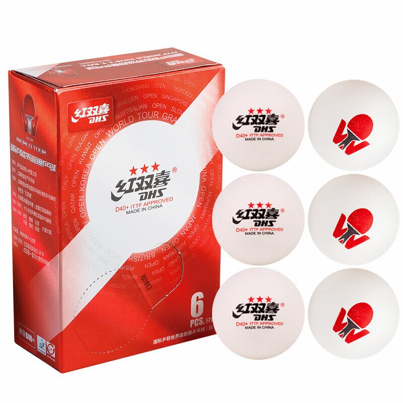 DHS 3-star D40+ Table Tennis Ball ITTF WORLD TOUR ... – Vicedeal
