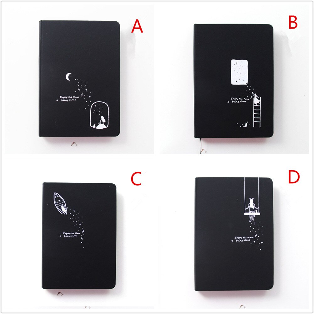 "Black Sky" Hard Cover Journal Diary Black Papers ... – Vicedeal