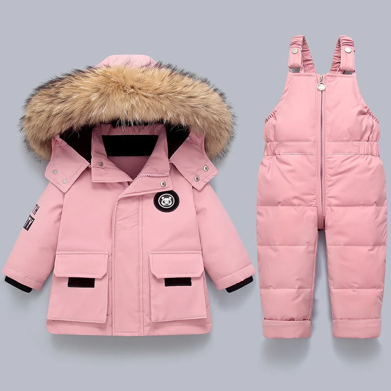 Børnetøjssæt baby vinter varm dunjakke parka dreng... – Vicedeal