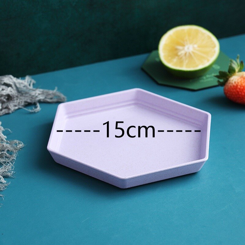 Thickened Hexagonal Household Vegetable Plate Frui... – Vicedeal