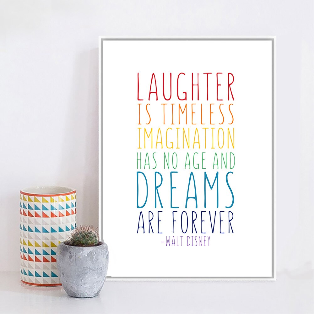 Watercolor Poster Inspirational Quotes Wall Art Ba... – Vicedeal